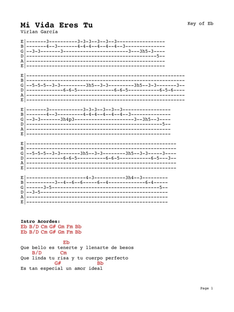 Virlan García - Mi Vida Eres Tu | PDF