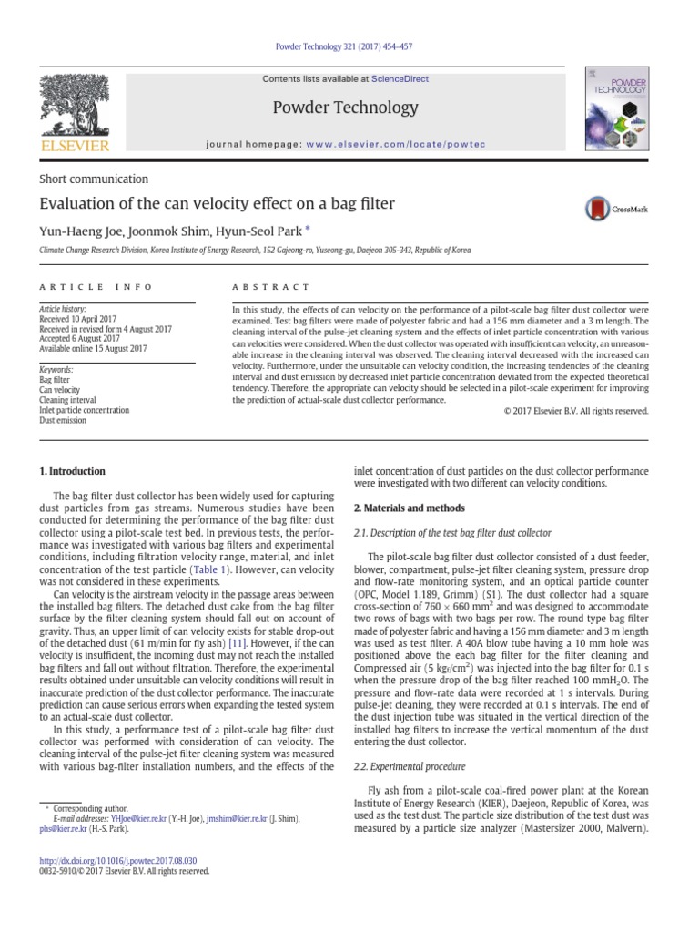 Can Velocity | PDF | Particulates | Dust