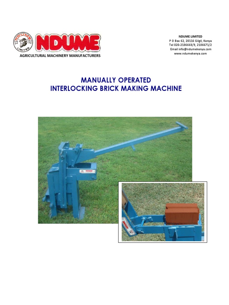 Manual Brick Machine Instructions PDF | PDF | Brick | Soil