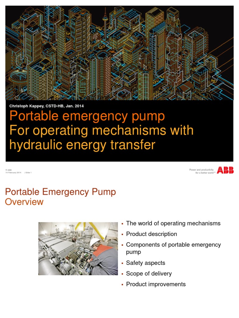 Portable Emergency Pump - Rev1 PDF | PDF | Pump | Energy Technology
