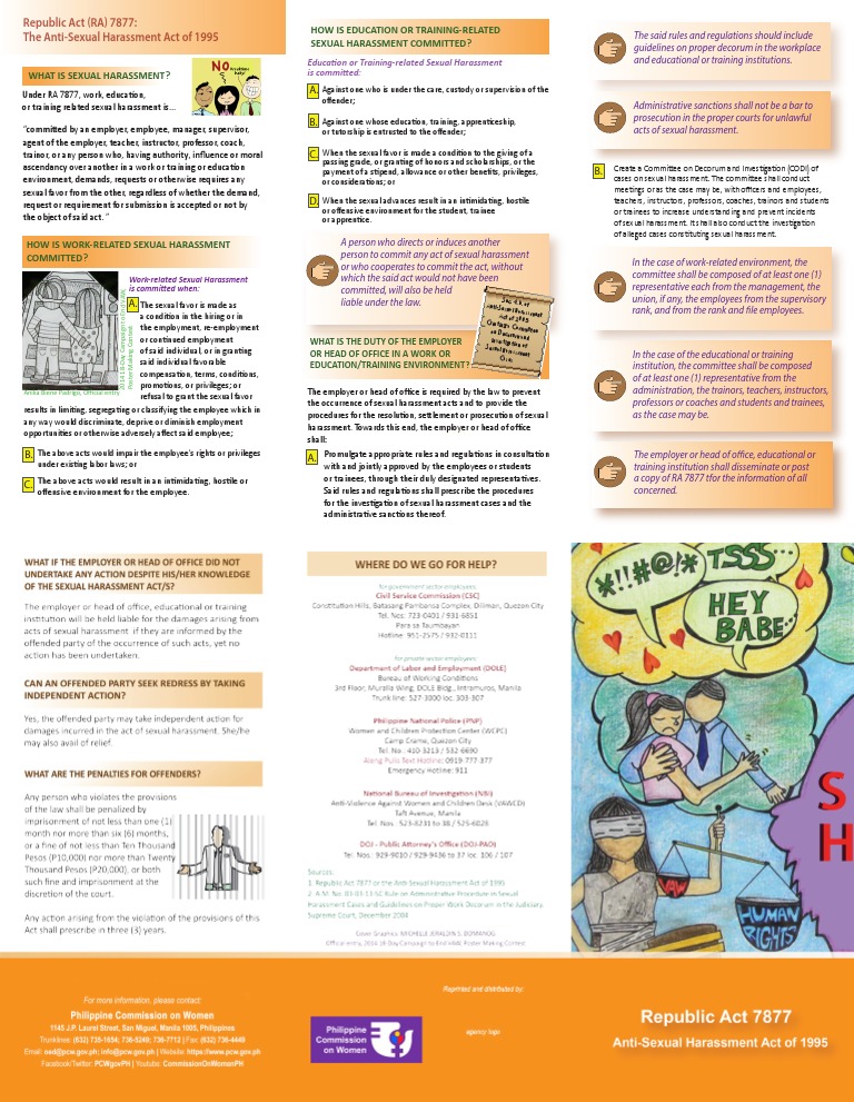 Ra 7877 | PDF | Sexual Harassment | Applied Ethics