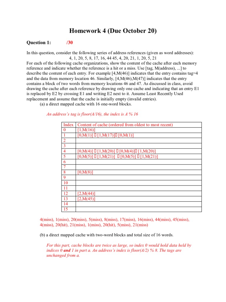 cs1541 HW4 | PDF | Cpu Cache | Computer Engineering
