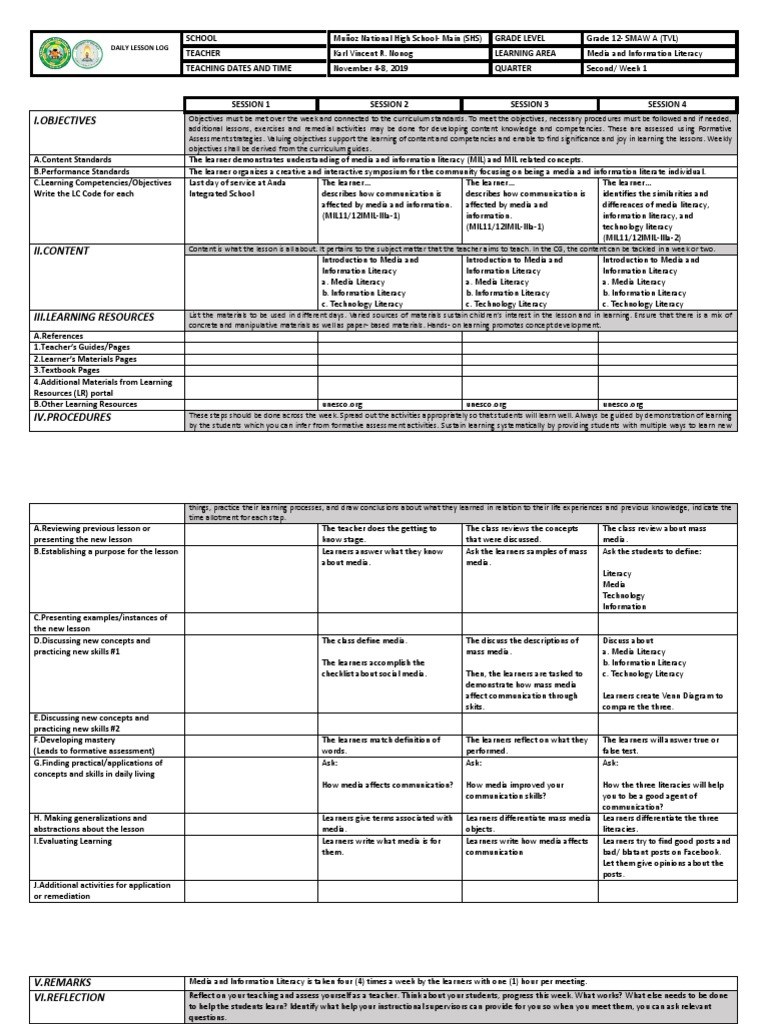 Mil DLL 1ST Week | Download Free PDF | Information Literacy | Literacy