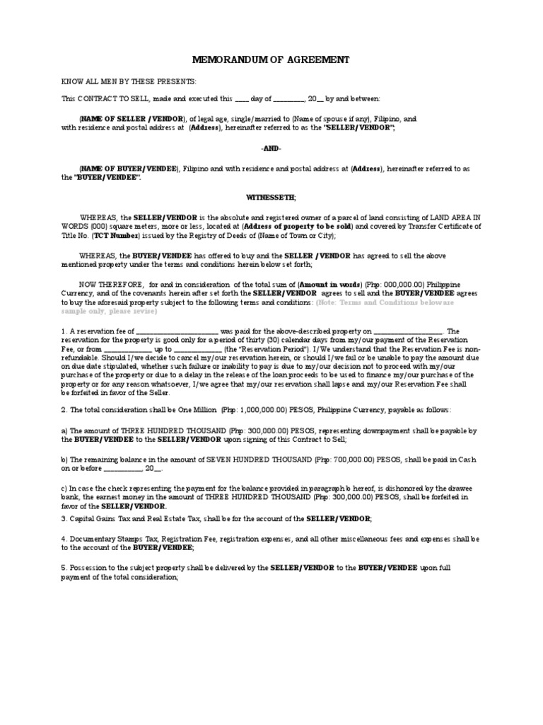 Moa | PDF | Down Payment | Notary Public