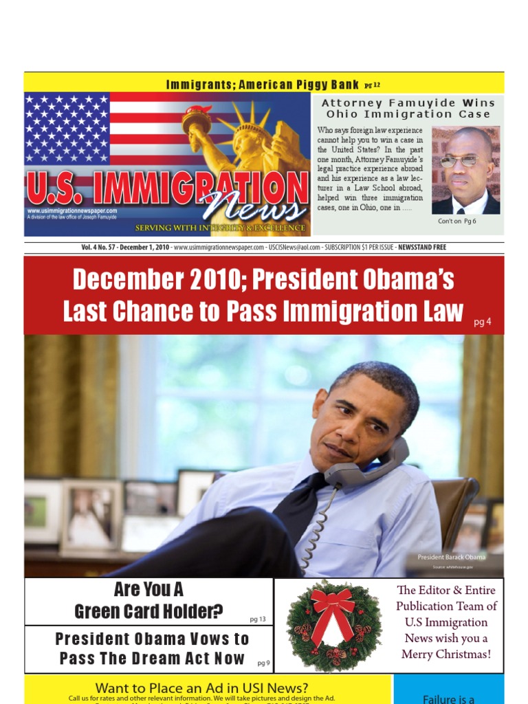 U.S Immigration Newspaper Vol.4 No. 57 | PDF | Democratic Party (United ...