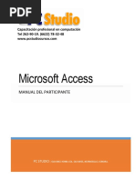 Manual de Access 2019 | PDF | Bases de datos | Ventana (informática)