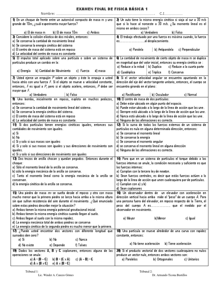 EXAMEN-FINAL-DE-FISICA-B - SICA-1-1-2016-1.pdf Filename UTF-8''EXAMEN-FINAL-DE-FISICA-BÁSICA-1-1 ...