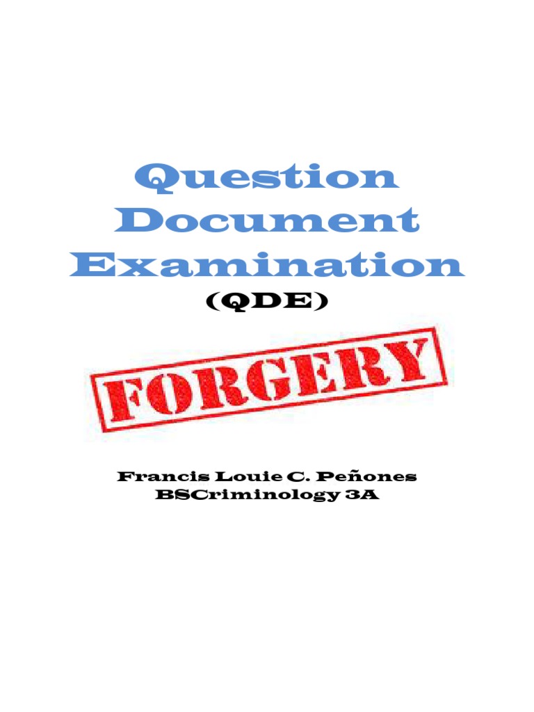 Reaction Paper in Forgery and Forged Document | PDF | Forgery | Signature