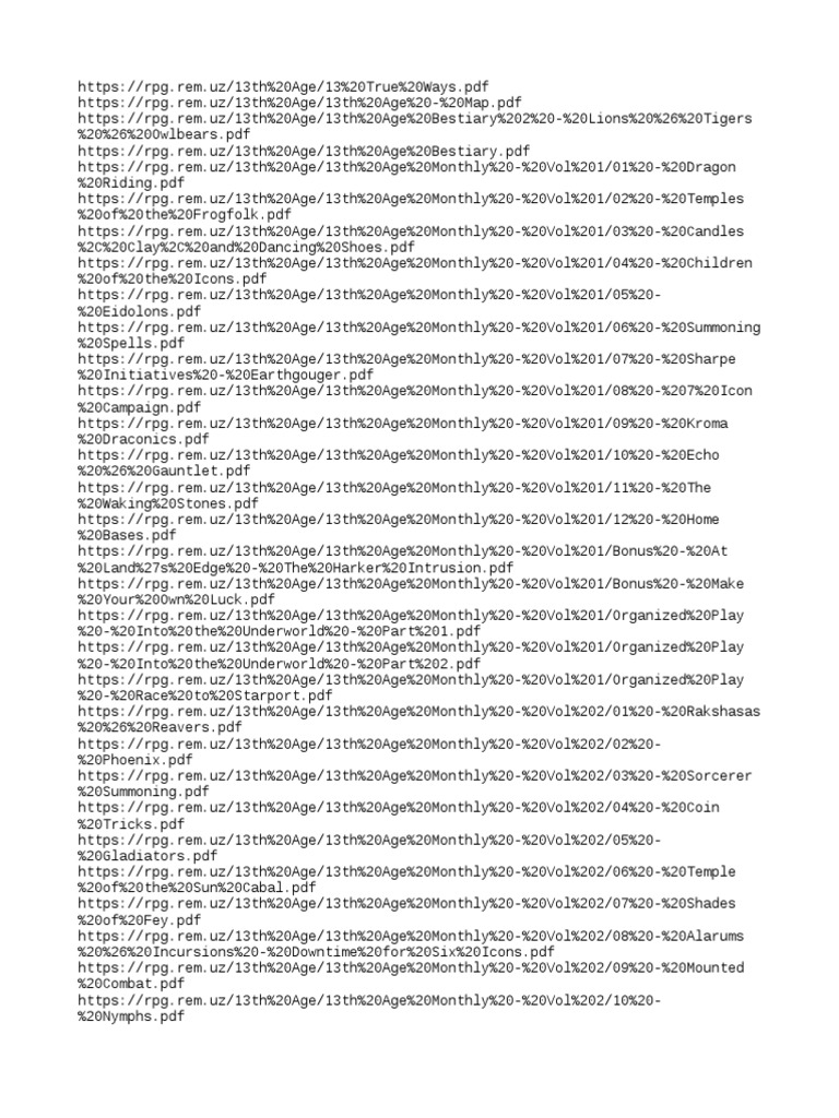 RPG PDF | PDF | Leisure