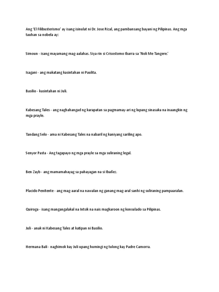 Ang El Filibus-WPS Office | PDF