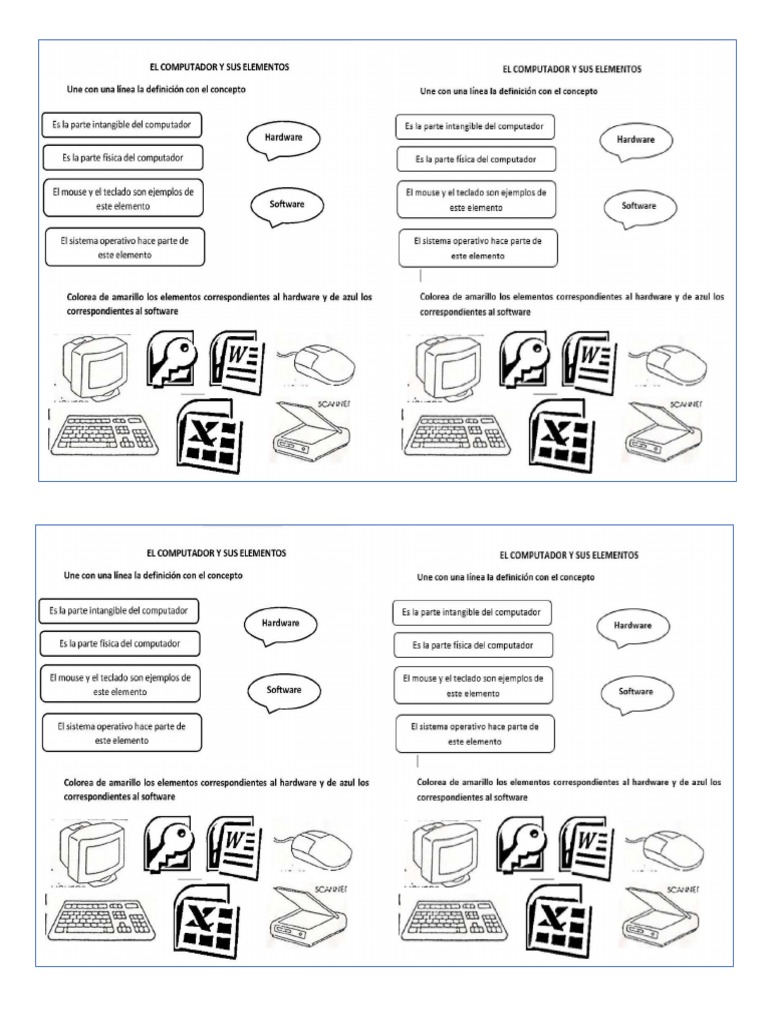 ACTIVIDAD Hardware y Software | PDF