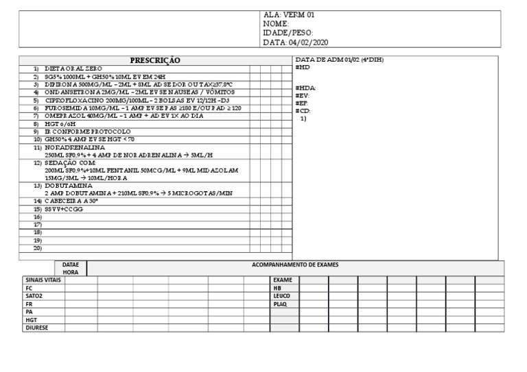 Modelo de Prescrição Medica | PDF
