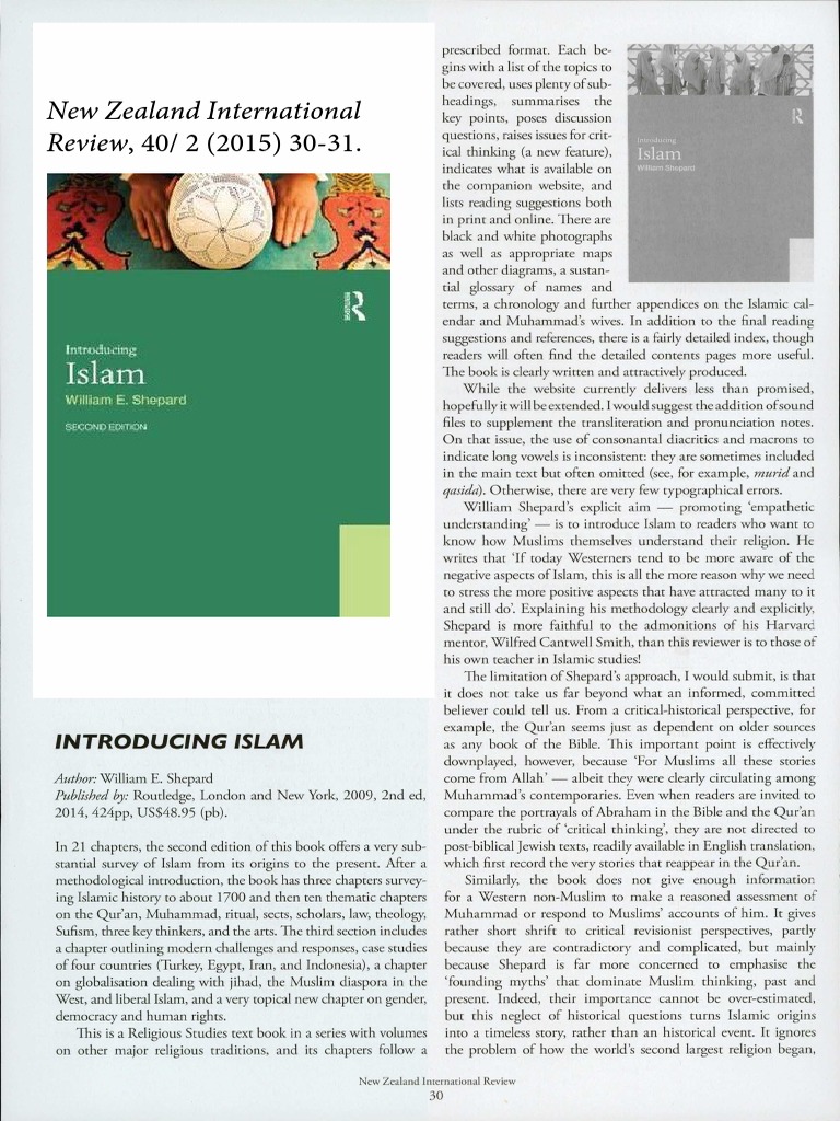 William E. Shepard Introducing Islam 2ed | PDF | Sufism | Religious Studies