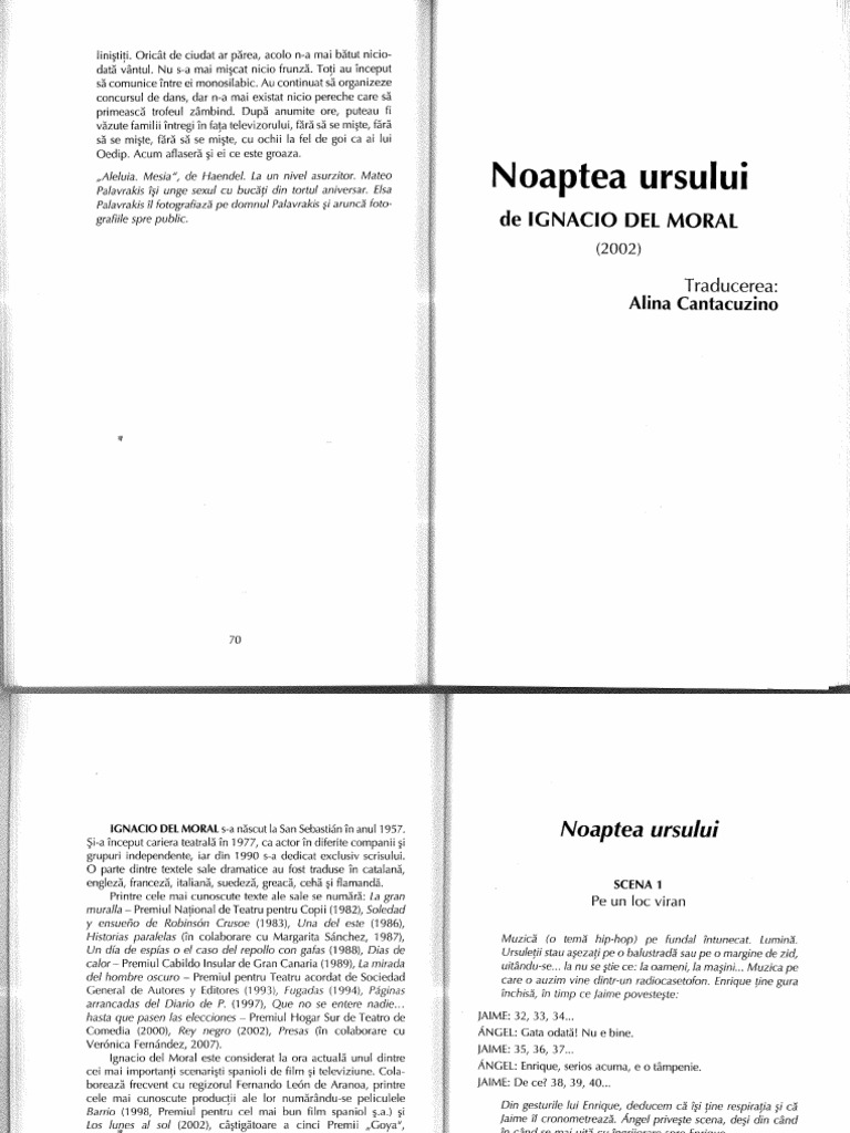 Noaptea Ursului Ignacio Del Moral PDF | PDF