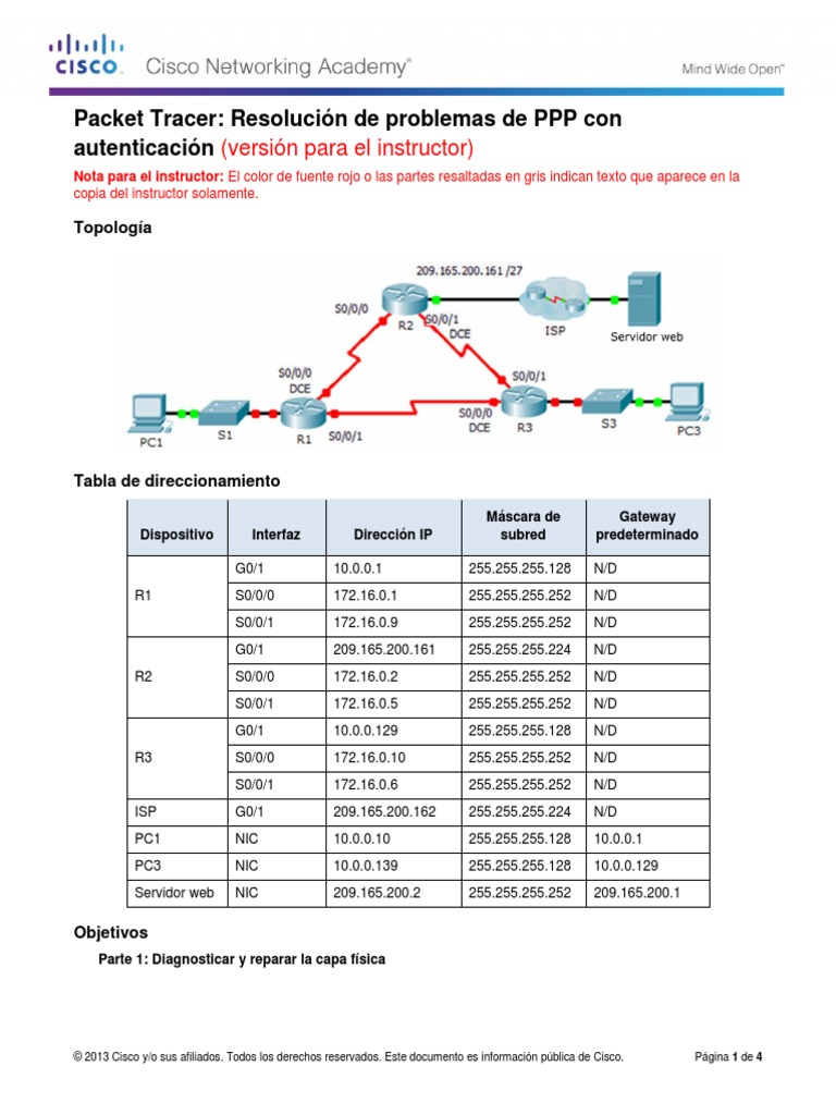 2.4.1.4 Packet Tracer - Troubleshooting PPP With Authentication - ILM | Descargar gratis PDF ...