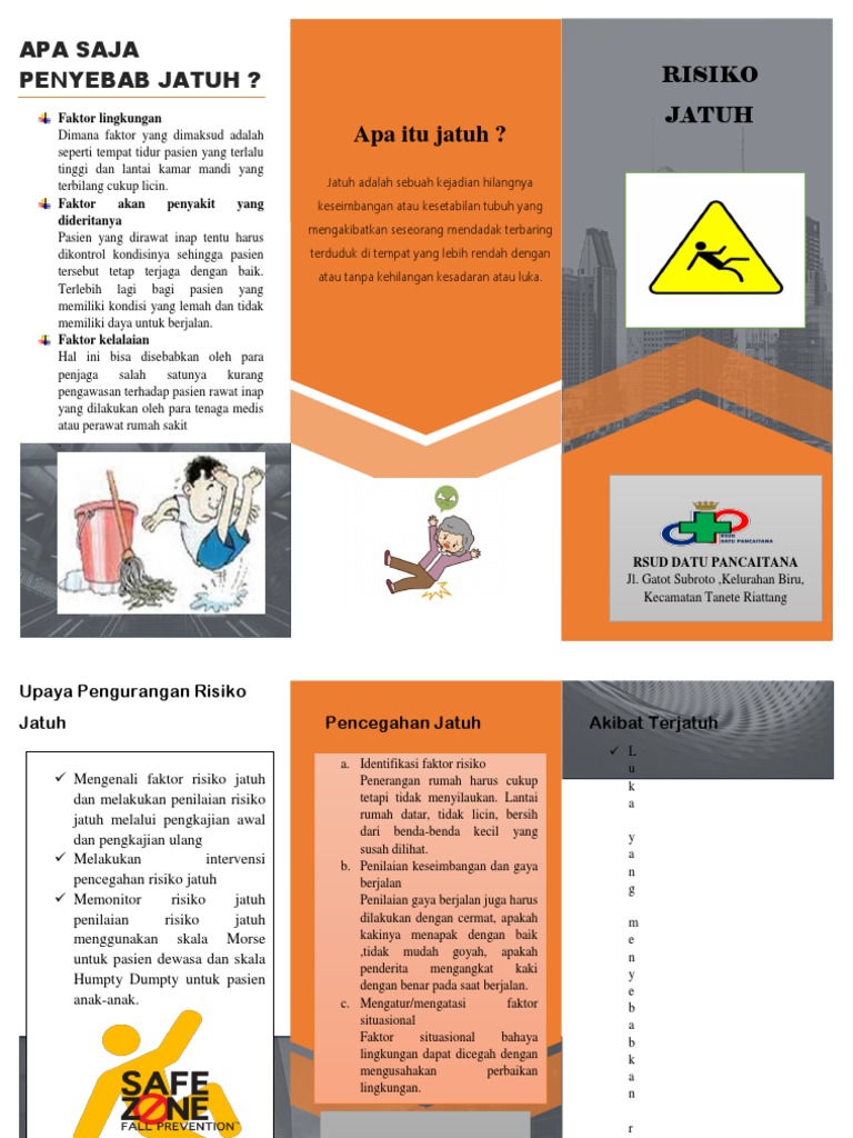 Leaflet Risiko Jatuh | PDF