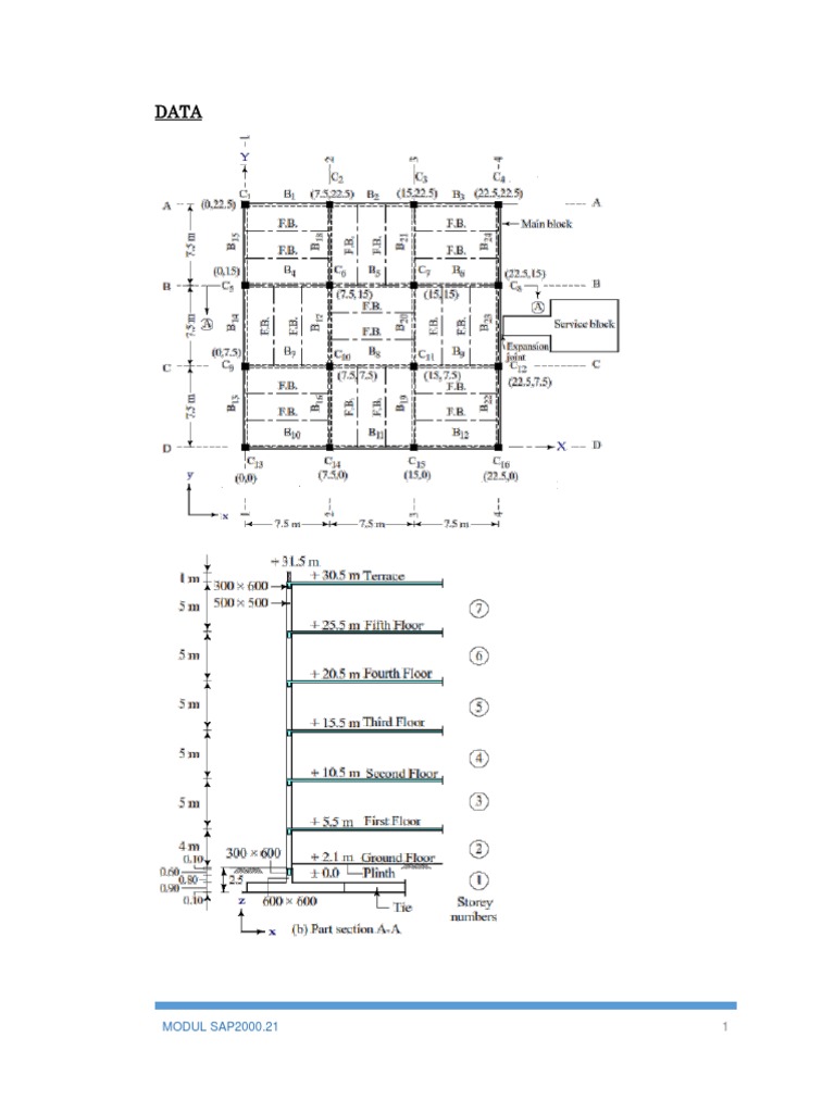 Modul Sap | PDF | Earthquake Engineering | Beam (Structure)