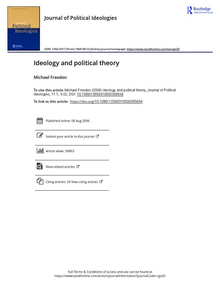 Ideology and Political Theory | PDF | Political Philosophy | Ideologies