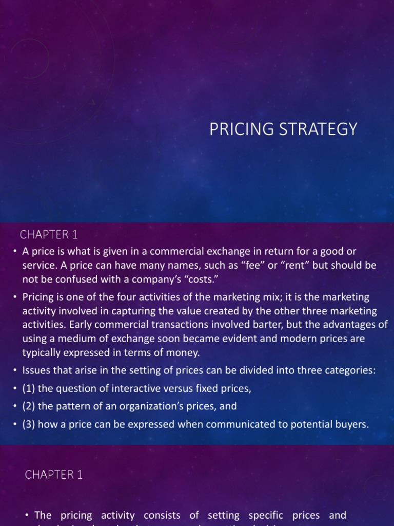 CHAPTERS 1 To 3 | Download Free PDF | Pricing | Prices