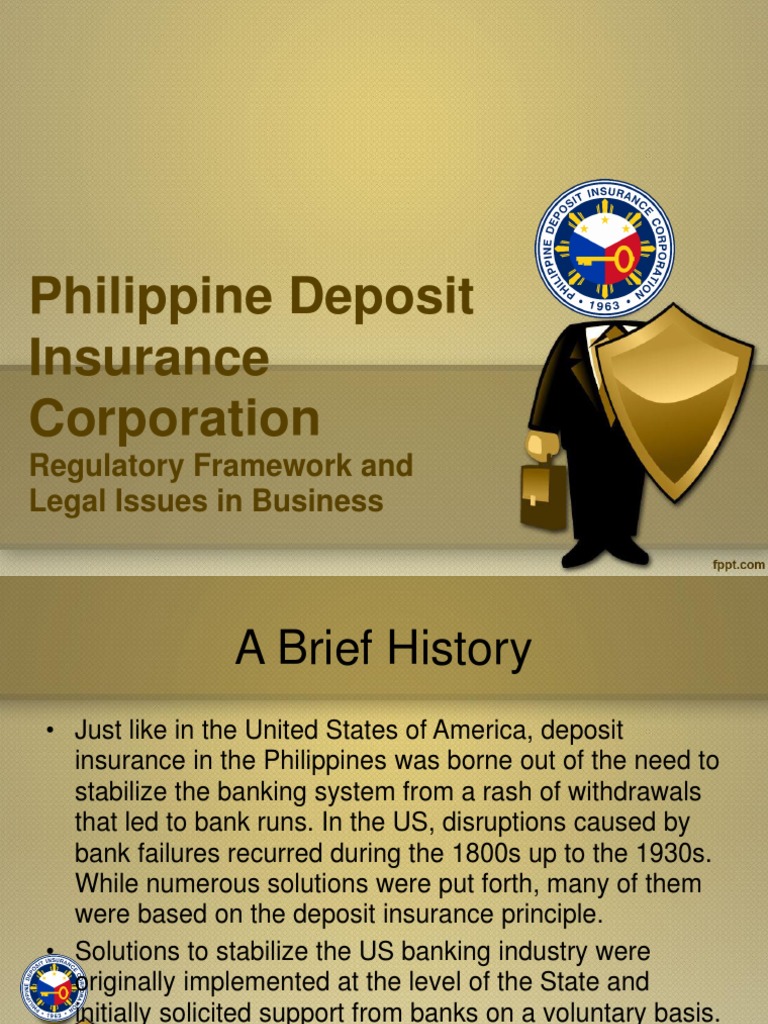 Overview of the PDIC Law and Functions | PDF | Deposit Insurance ...