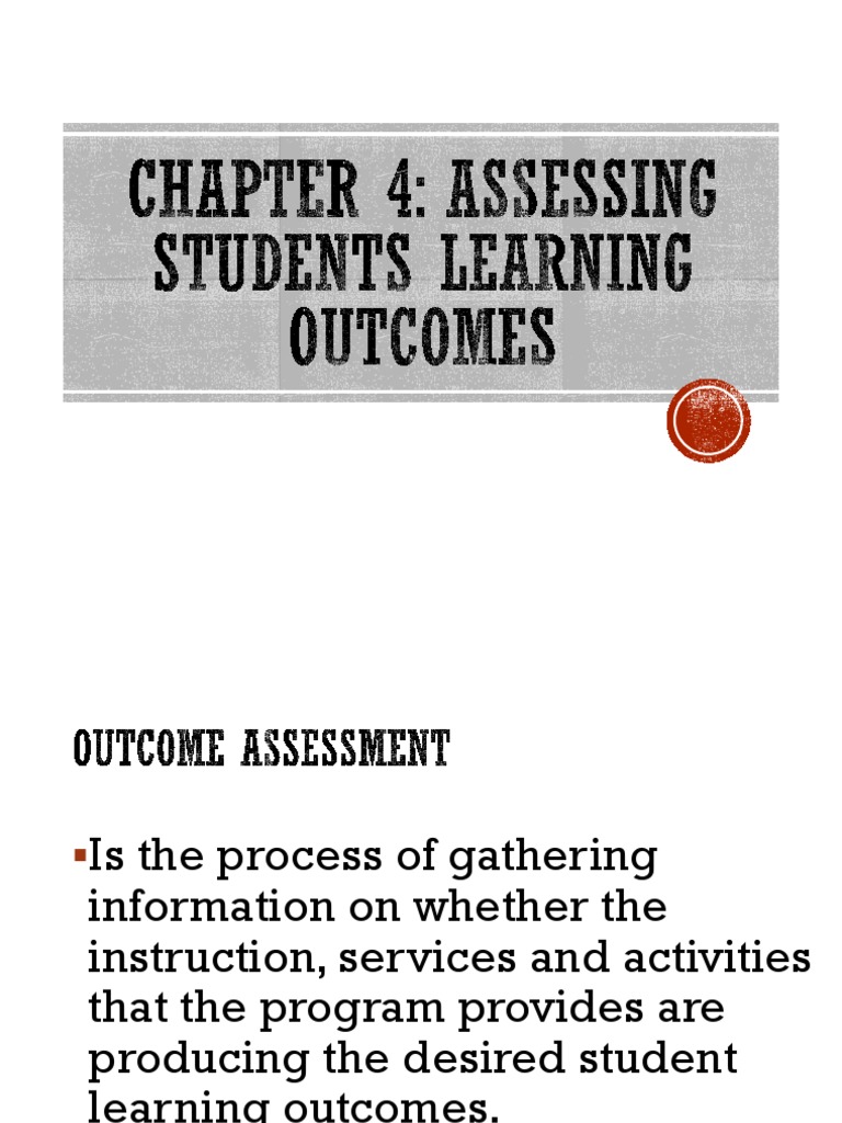 Chapter 4 Assessment | PDF | Educational Assessment | Curriculum
