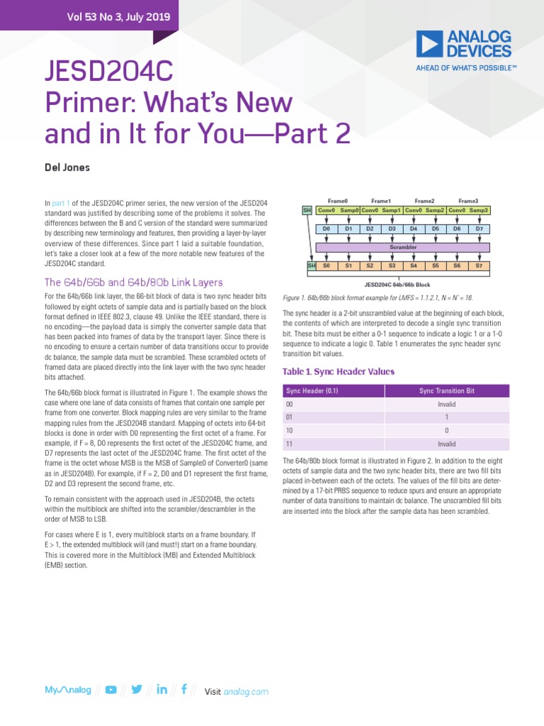 Jesd204c Primer Part2 | PDF | Error Detection And Correction | Forward Error Correction