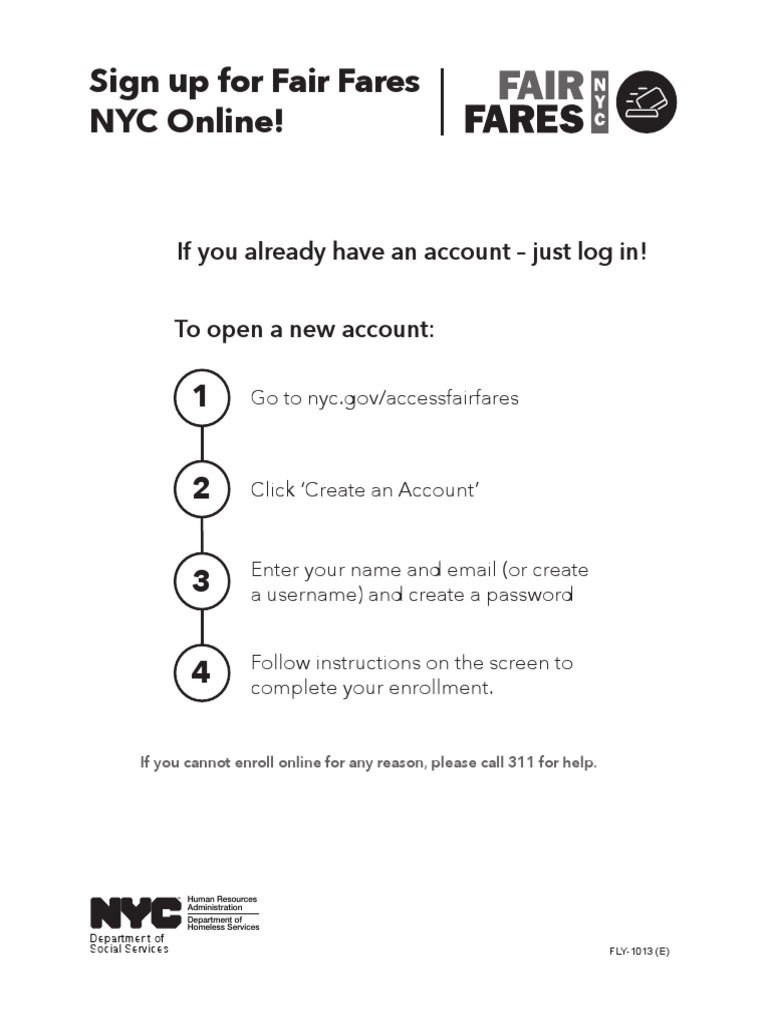 Fair Fares NYC Application Guide | PDF