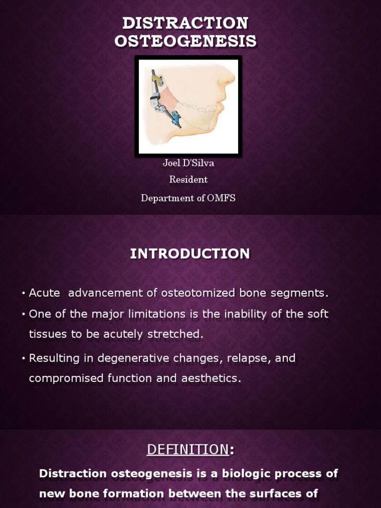 Distraction Osteogenesis | PDF | Bone | Anatomy