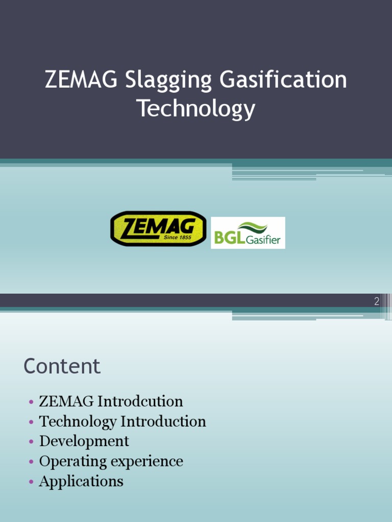 II ZEMAG Slagging Gasification Technology (Overview) | PDF ...