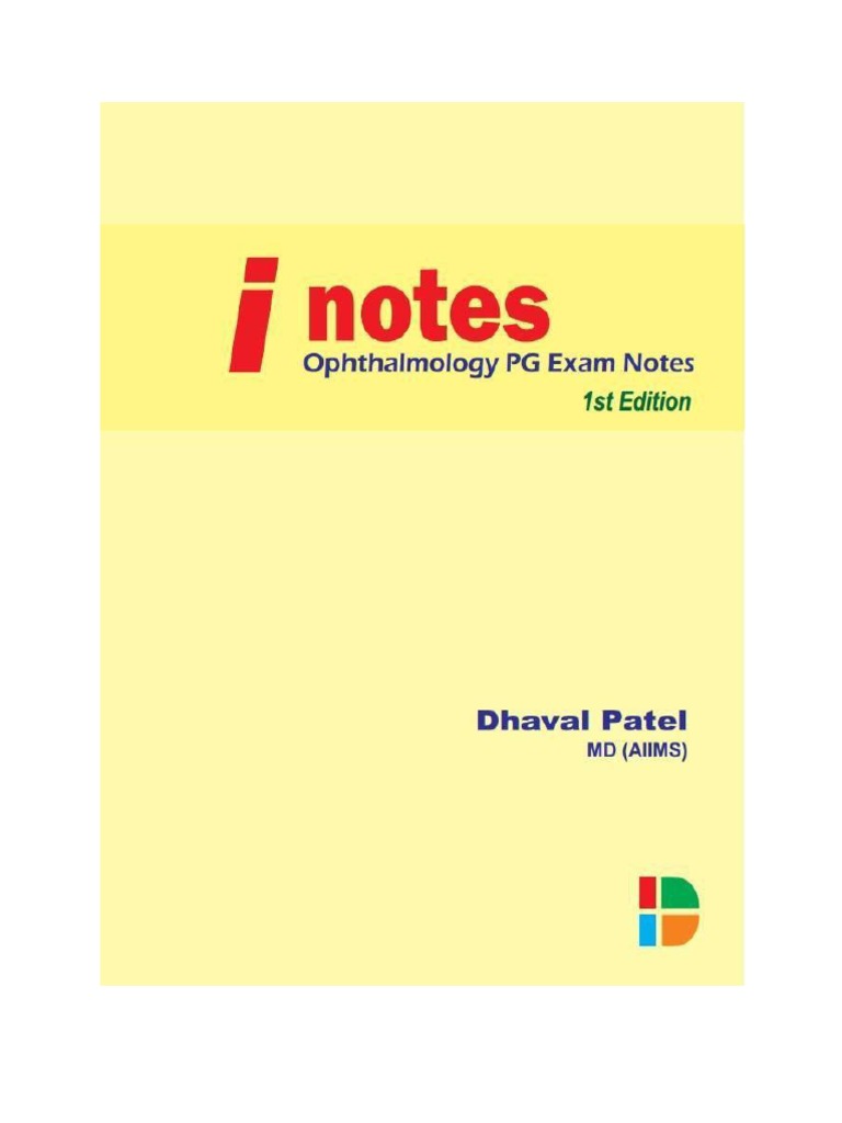 I Notes Ophthalmology PDF | PDF | Cornea | Confocal Microscopy