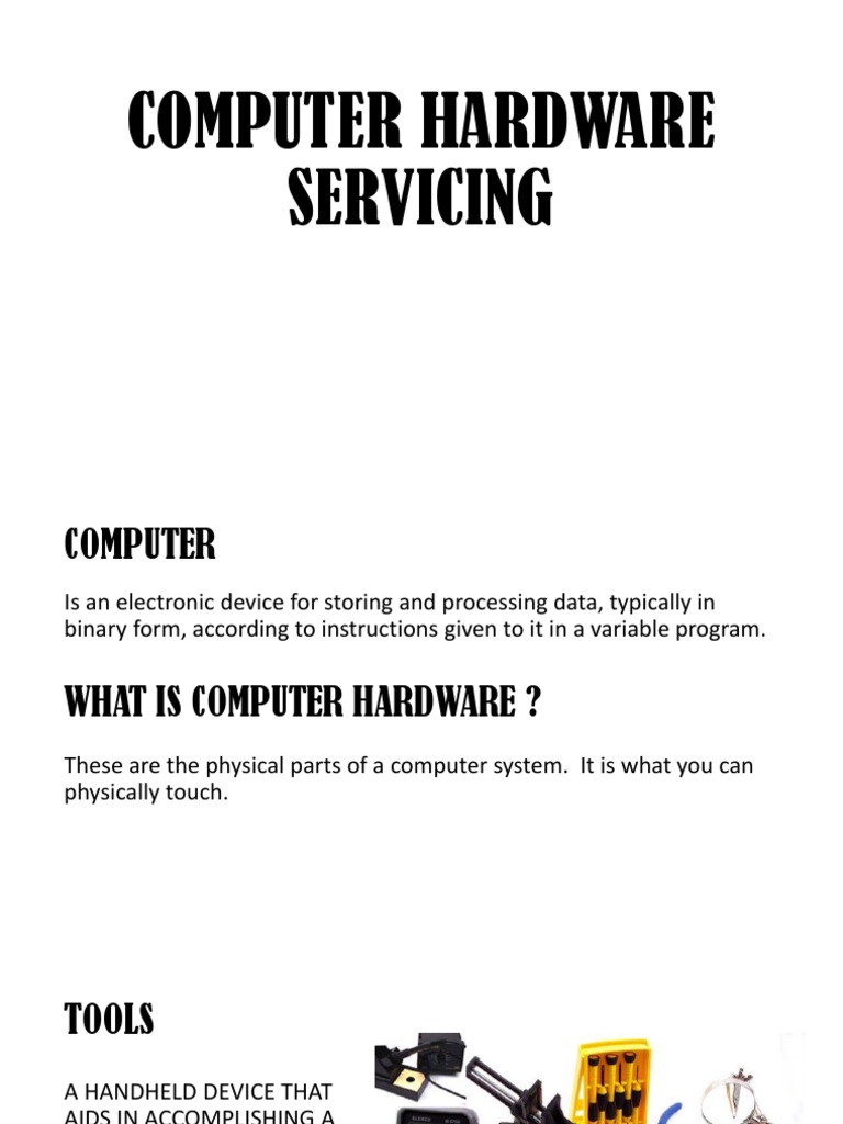 Computer Hardware Servicing Pdf Electrostatic Discharge Computer Hardware