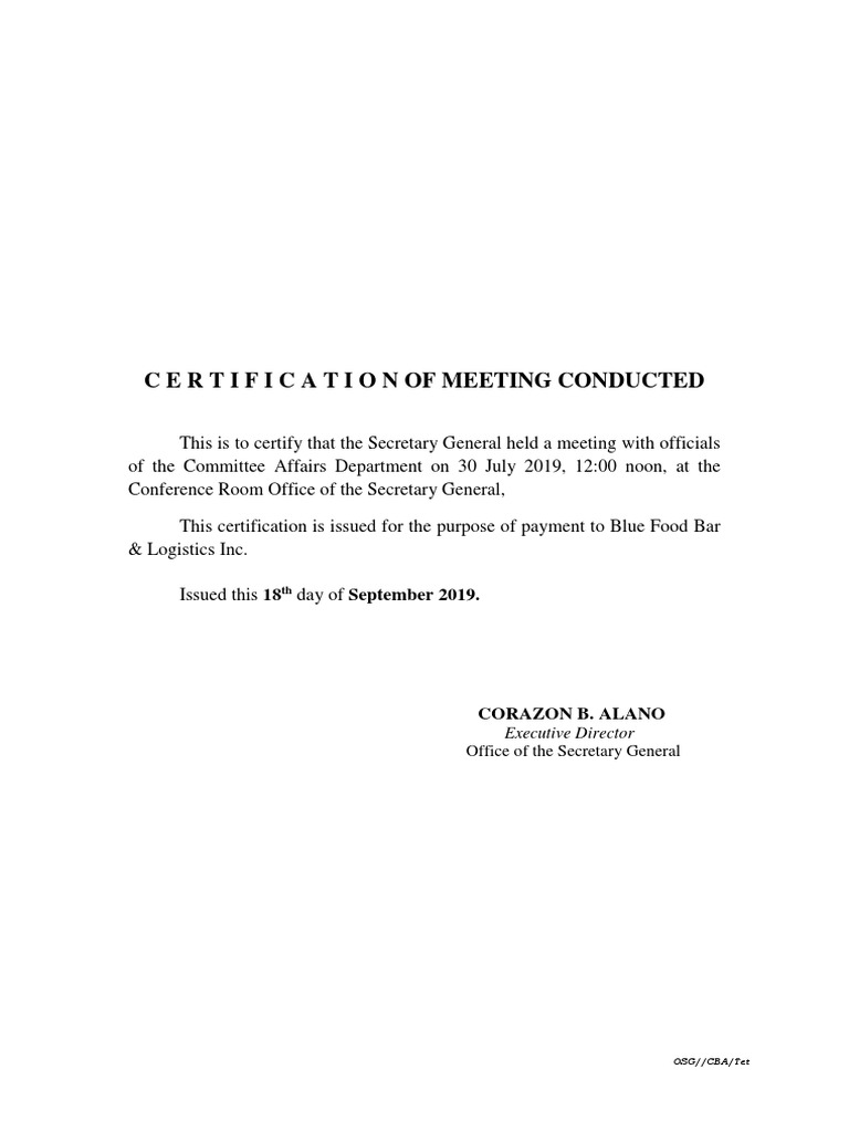 CBA Certificate of Clearance From Accountability June July 2019 | PDF ...