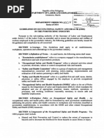 DOLE Order 198-18: OSH Compliance Rules | PDF | Occupational Safety And ...
