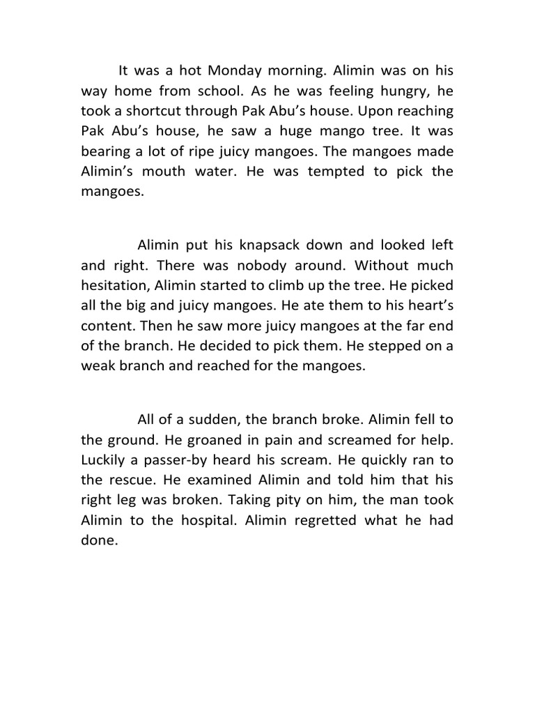 Model UPSR Essay | PDF | Nature