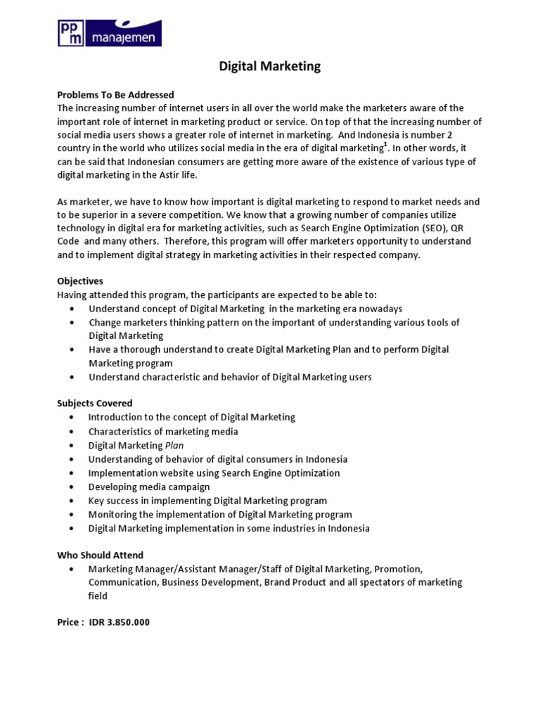 Digital Marketing PDF | Download Free PDF | Digital Marketing | Marketing