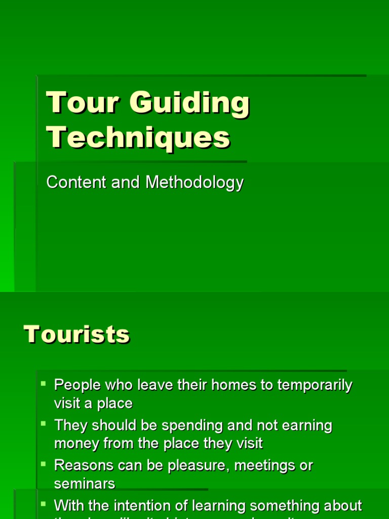 Tour Guiding Tips | PDF | Tourism | Communication