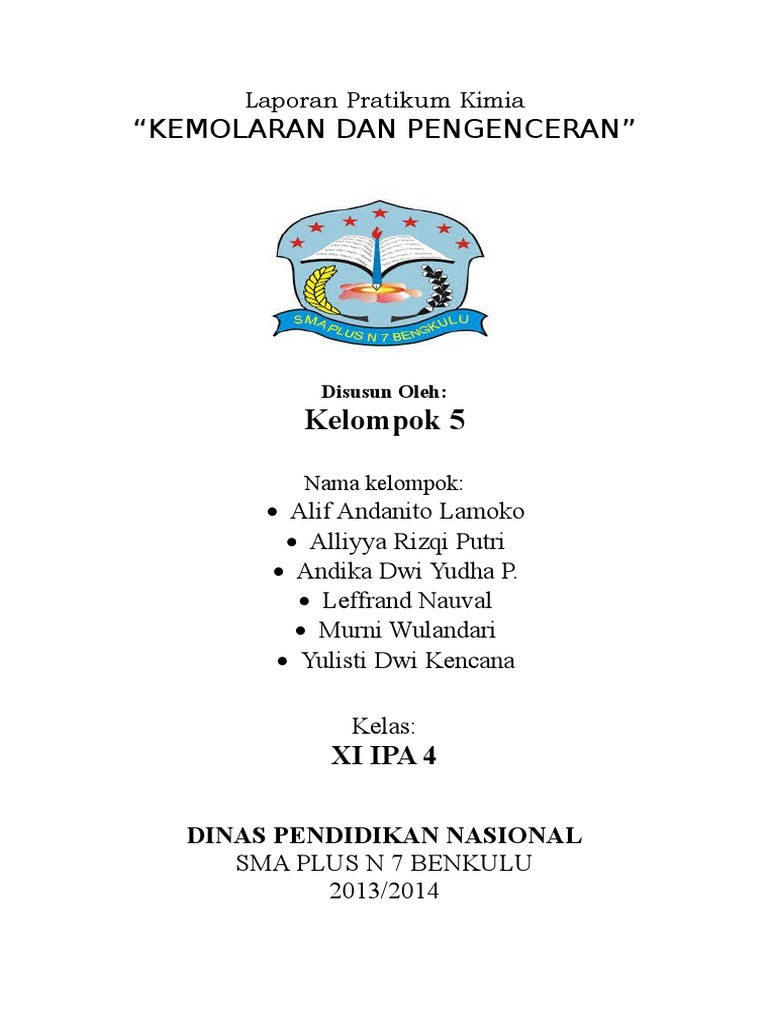 Kemolaran dan Pengenceran Larutan | PDF