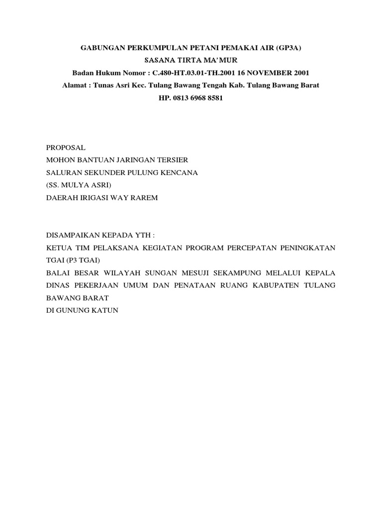 Proposal Gp3a | PDF