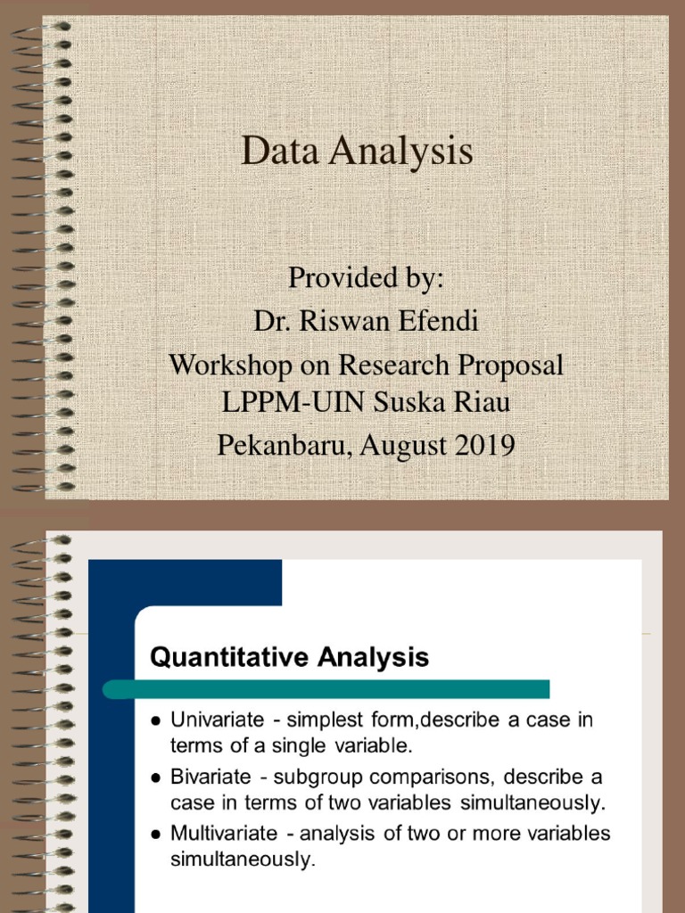 Data Analysis For Quantitative Research | PDF | Regression Analysis | Data Analysis