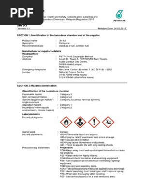 Jet Fuel Msds