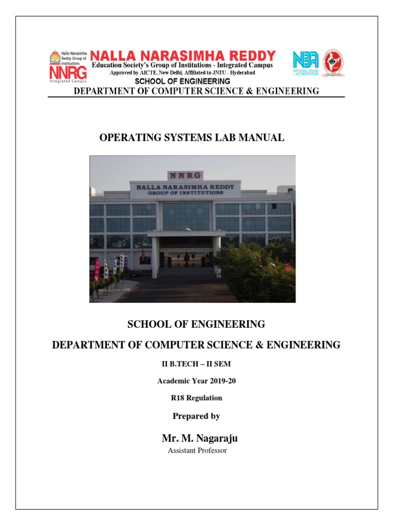 Operating Systems Lab Manual | PDF | Scheduling (Computing) | Operating System