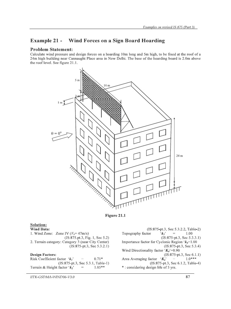 Wind Load Calculation | PDF