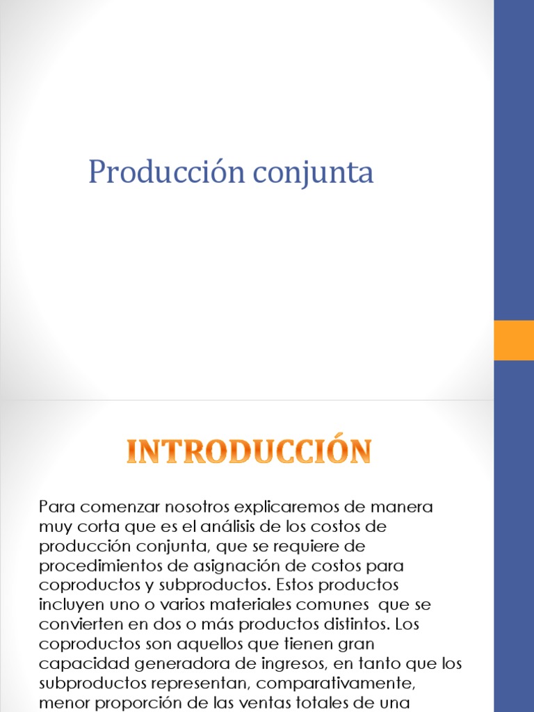 Producción Conjunta | PDF | Precios | Inventario