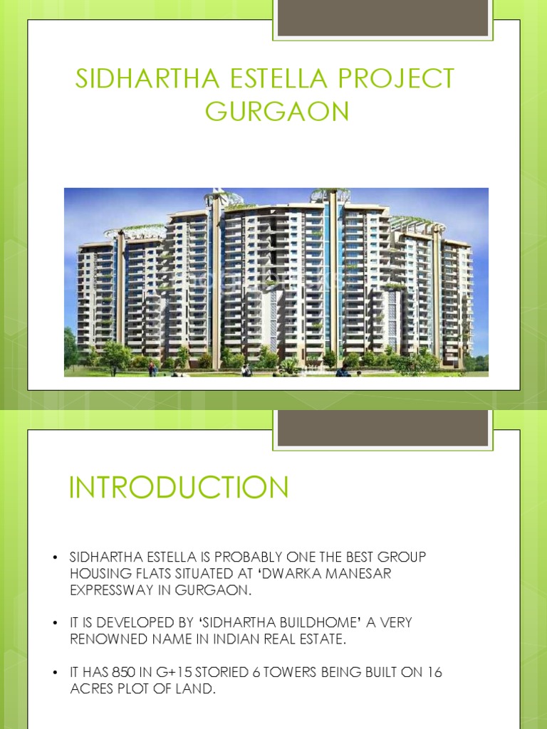 Sidhartha Estella Project | PDF