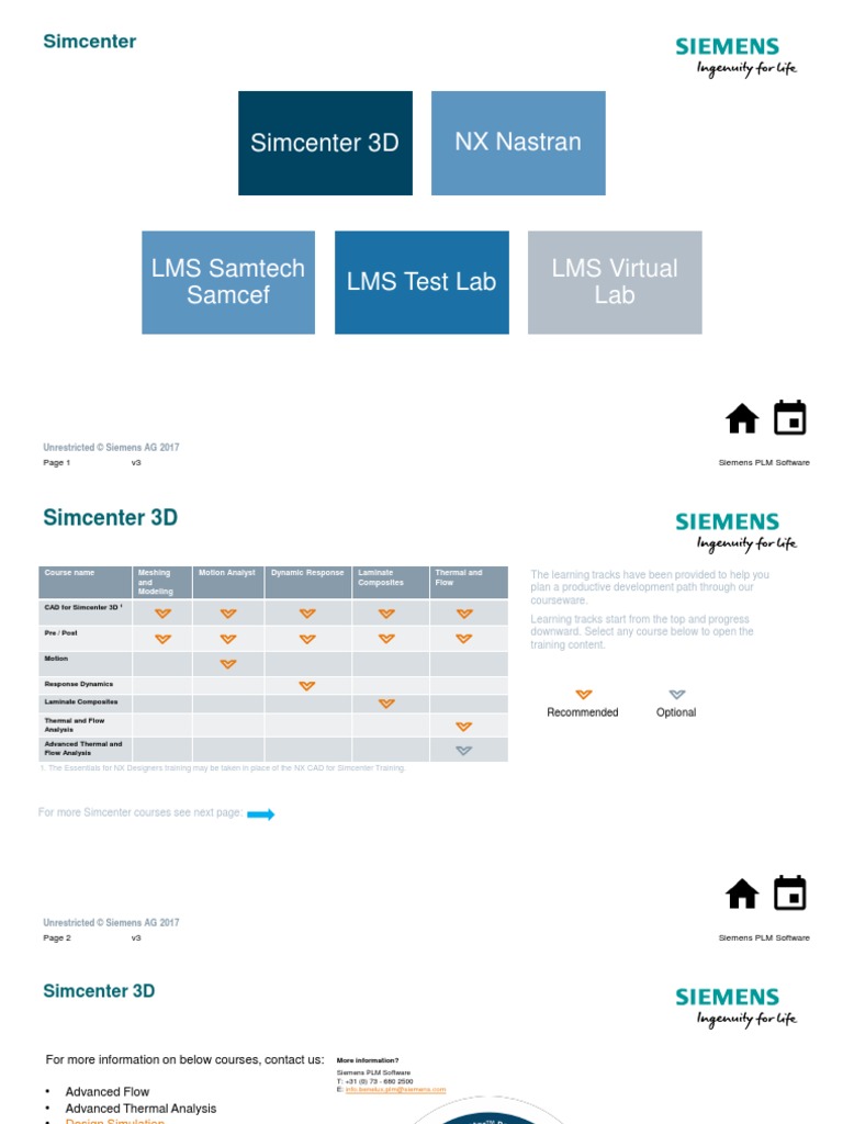 Simcenter Training Learning Tracks v3 - tcm31-6541 | PDF | Mathematical ...