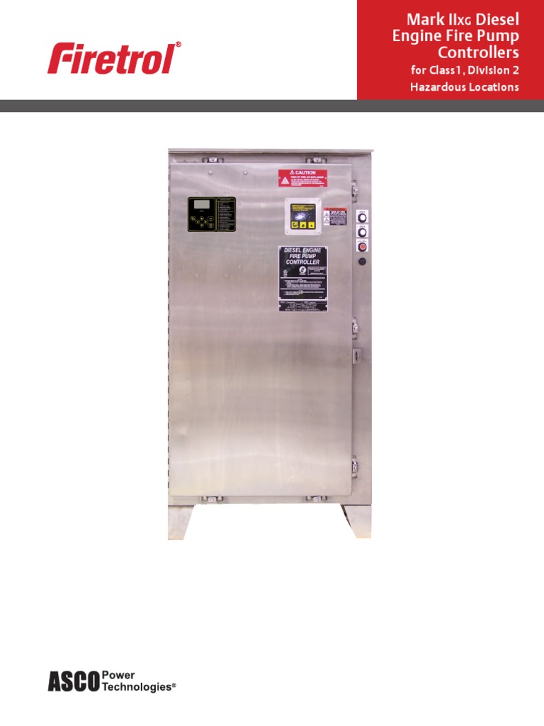 Diesel Engine Fire Pump Controllers (Firetrol) | PDF | Battery Charger ...