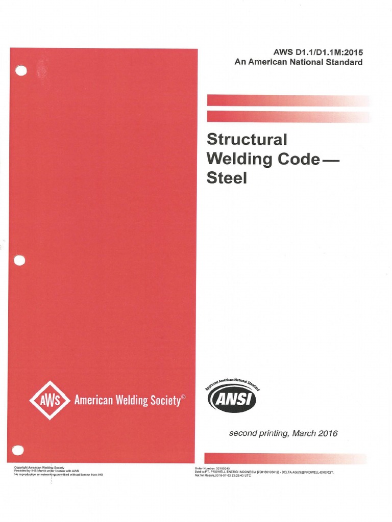 Aws D1.1 - 1 PDF | PDF