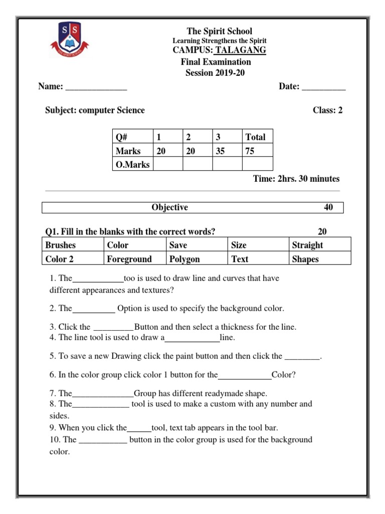 Class 2 Science | PDF | Drawing | Rectangle