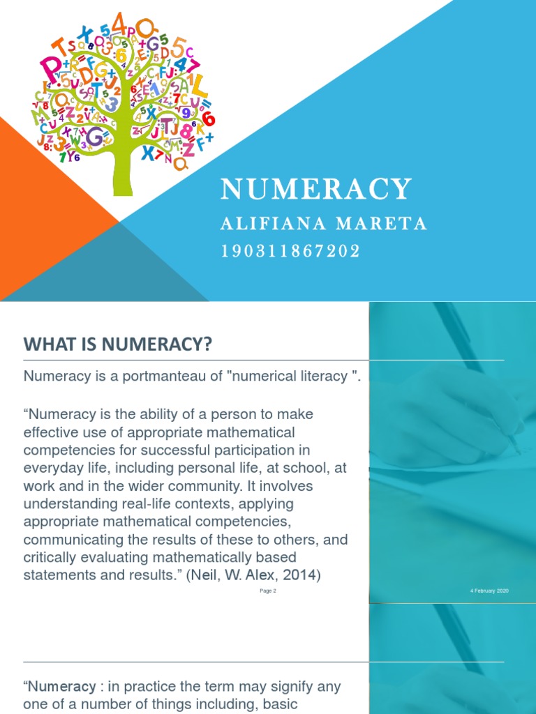 Numeracy | PDF | Teaching Mathematics | Learning