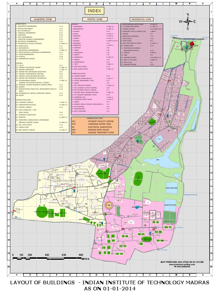 Campusmap Iit Madras | PDF | Engineering | Science And Technology